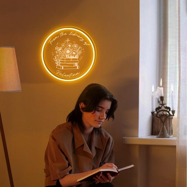 Custom Library Sign - Etsy