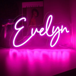 Neon Sign Teenage Girl Gifts, Neon Name Sign, Nursery Name Sign, Room ...