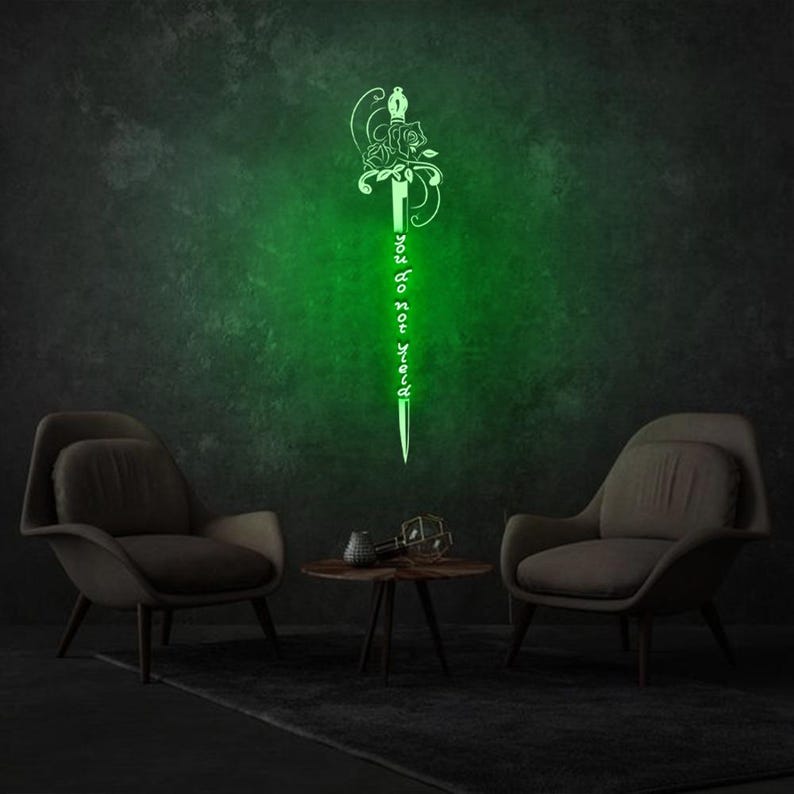 You Do Not Yield Neon Sign, Bookish Neon, Throne of Glass, Kingdom of ...