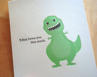Funny Printable Dinosaur I Love You This Much Big Head Little Arms T ...