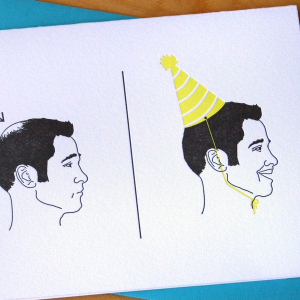 Bald Birthday Card - Etsy