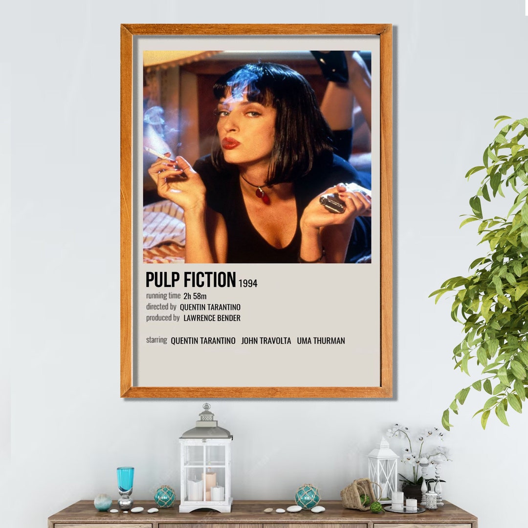Pulp Fiction Poster Pulp Fiction Canvas Print Pulp Canvas Wall Art Pulp ...
