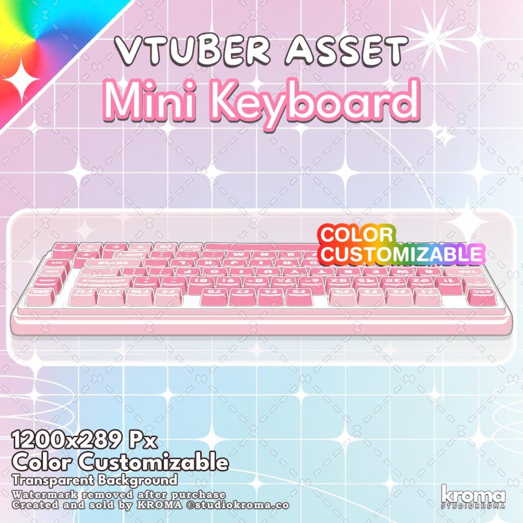 STREAM ASSET | Mini Keyboard (color Customizable) - Etsy