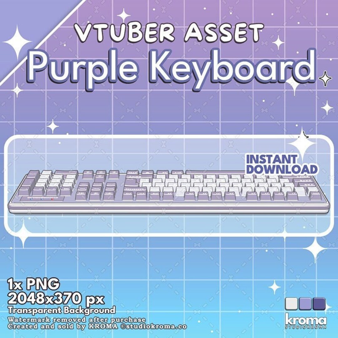 STREAM ASSET | Purple Keyboard - Etsy