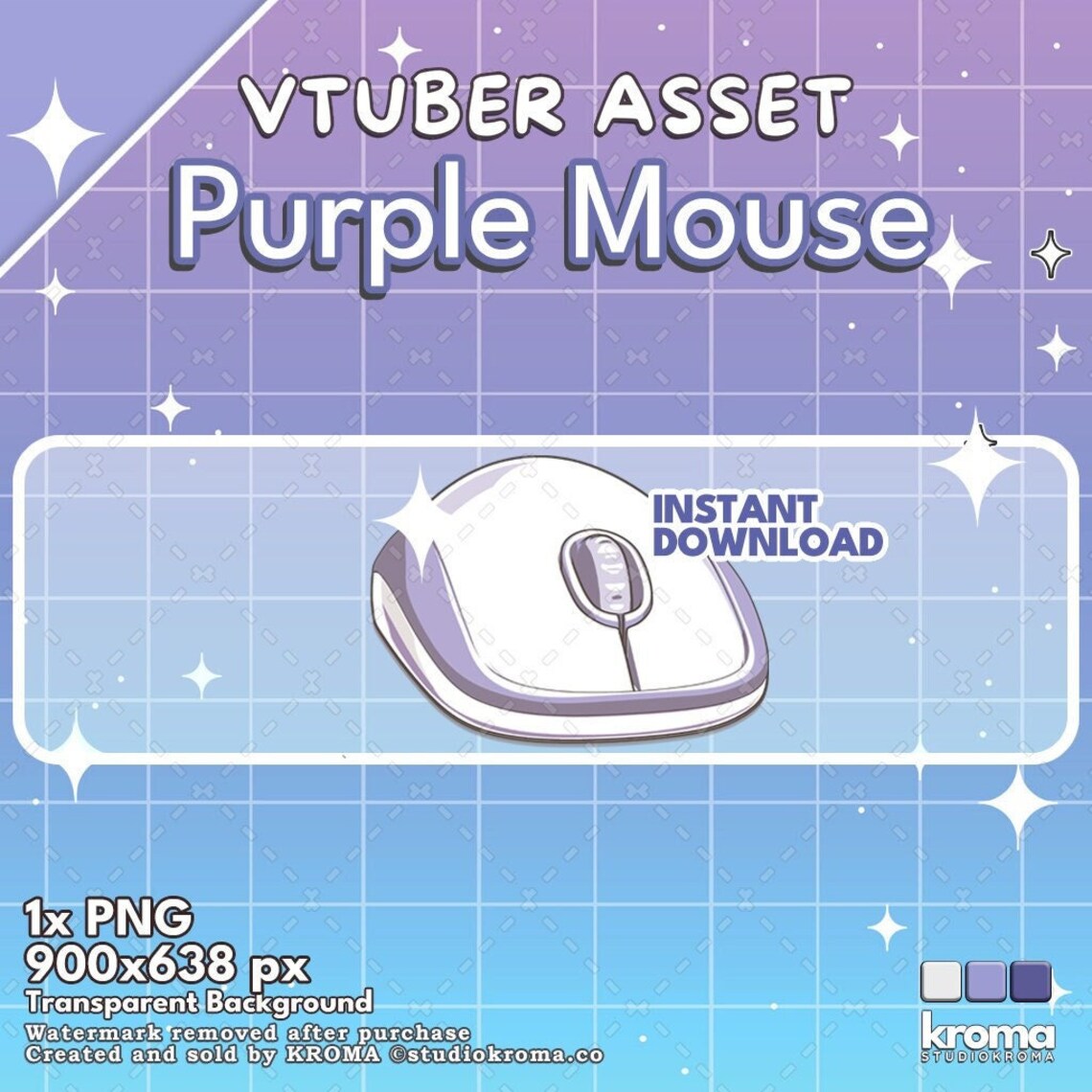 STREAM ASSET | Purple Mouse - Etsy