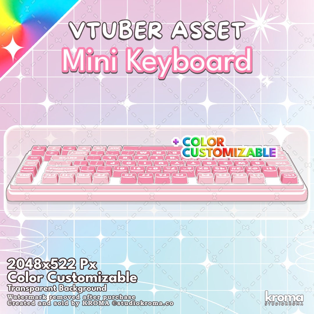 VTUBER ASSET Mini Keyboard color Customizable - Etsy UK