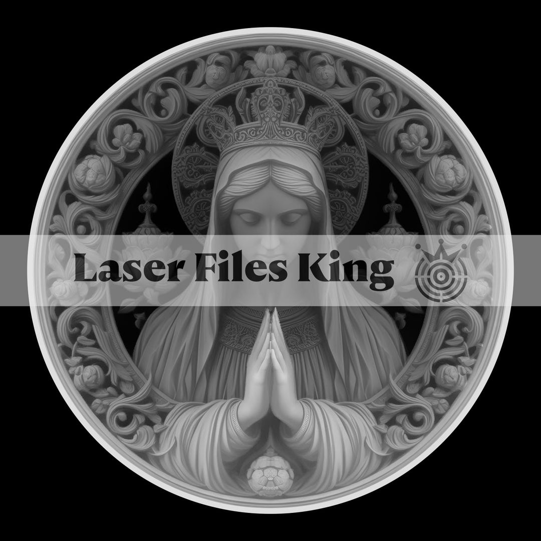 Fiber Laser Cut Depth Map 3D PNG File / Depth Engraving / Brass Coin ...