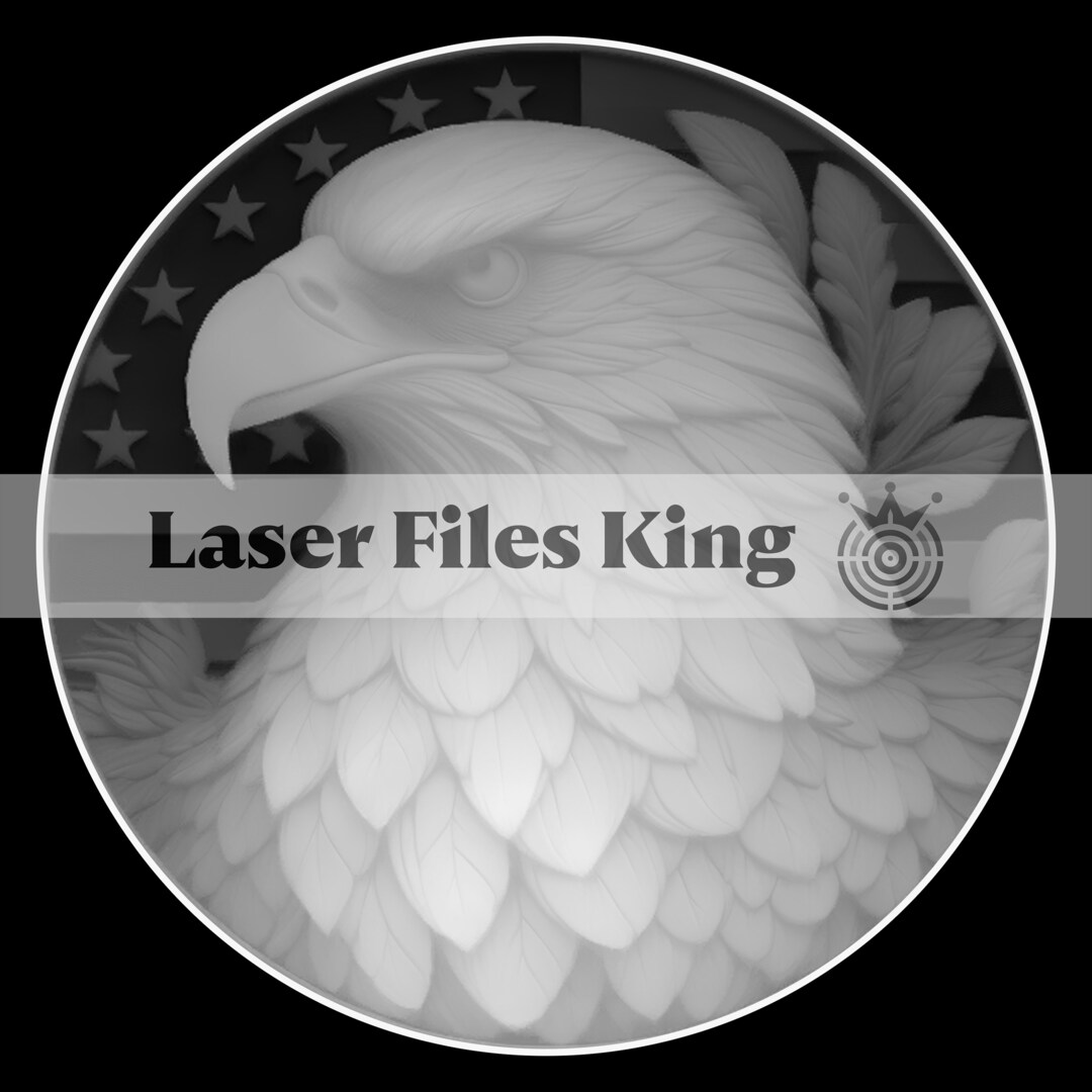 Fiber Laser Cut Depth Map 3D PNG File, Depth Engraving, Brass Coin ...