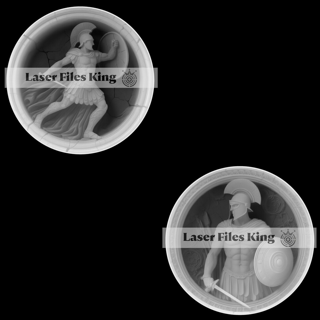 Fiber Laser Cut Depth Map 3D PNG File / Depth Engraving / Brass Coin ...