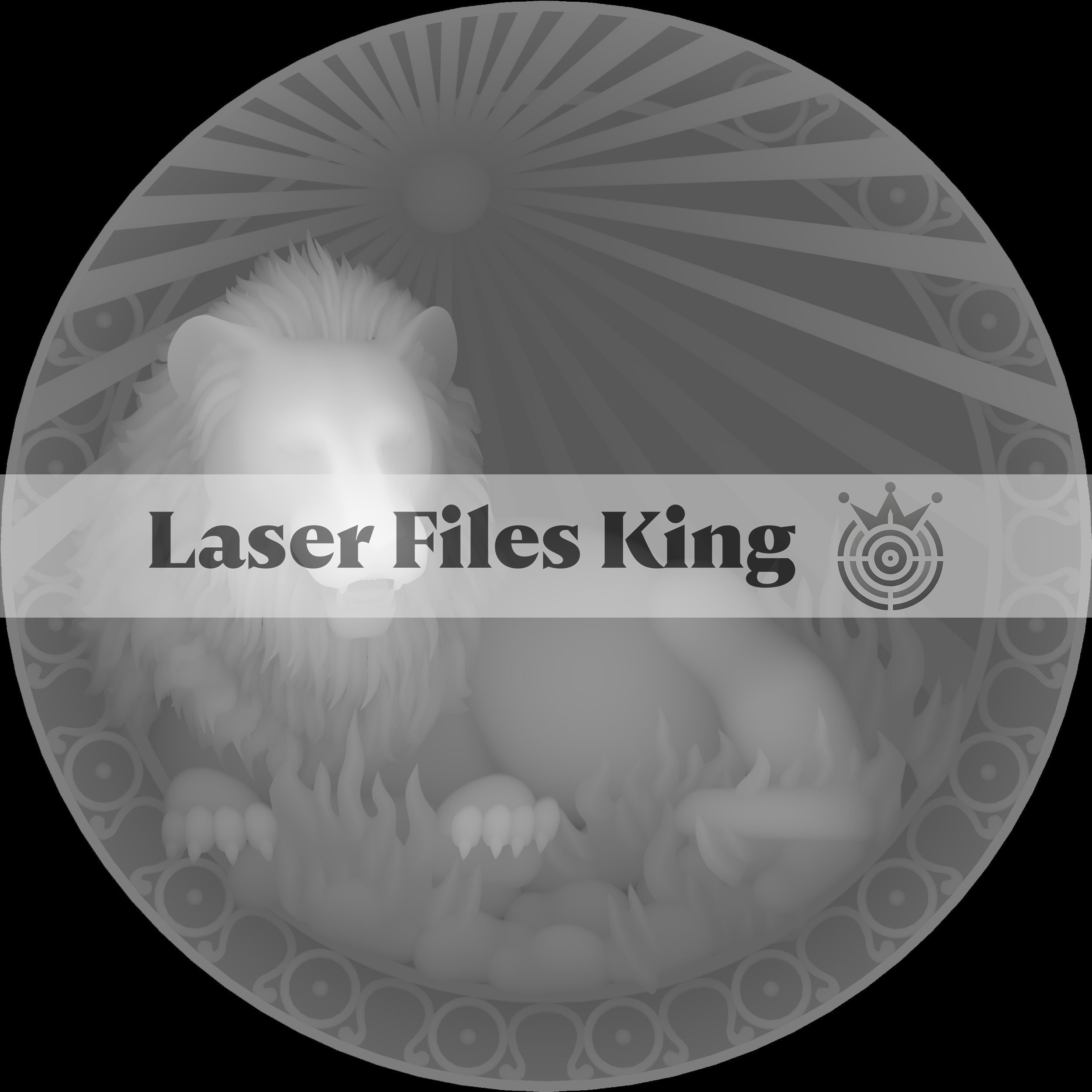 Fiber Laser Cut Depth Map 3D PNG File / Depth Engraving / Brass Coin ...