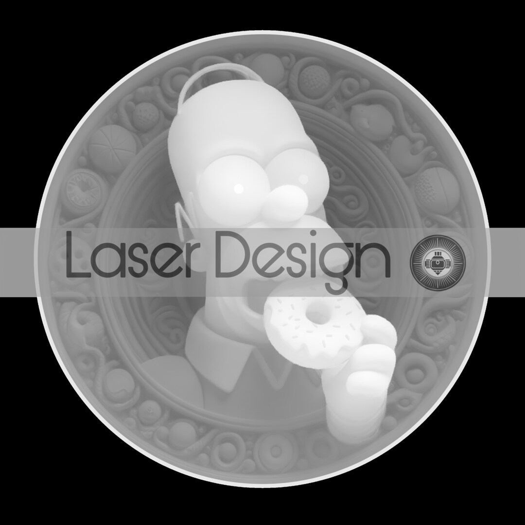 Fiber Laser Cut Depth Map 3D PNG File / Depth Engraving / Brass Coin ...