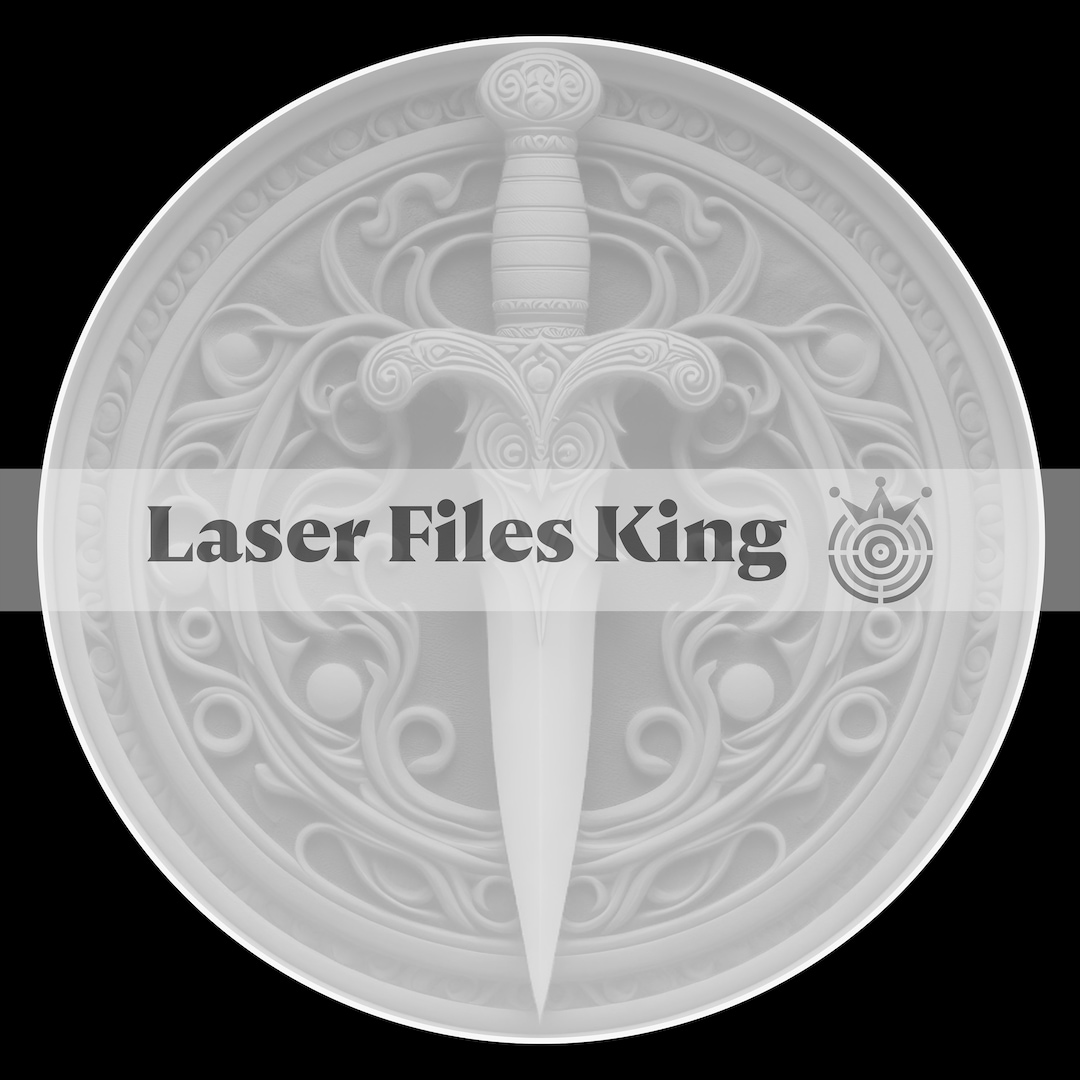 Fiber Laser Cut Depth Map 3D PNG File, Depth Engraving, Brass Coin ...