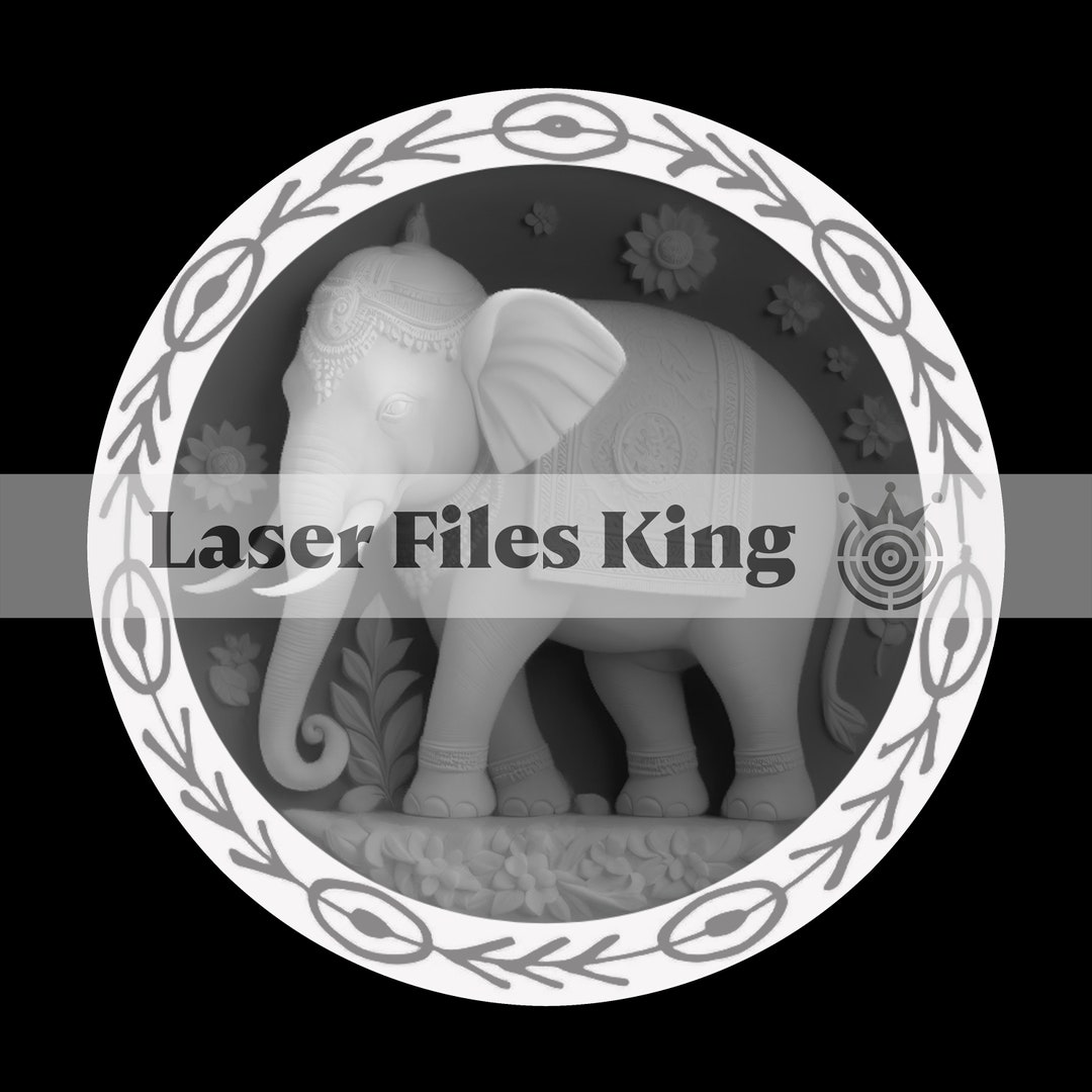 Fiber Laser Cut Depth Map 3D PNG File, Depth Engraving, Brass Coin ...