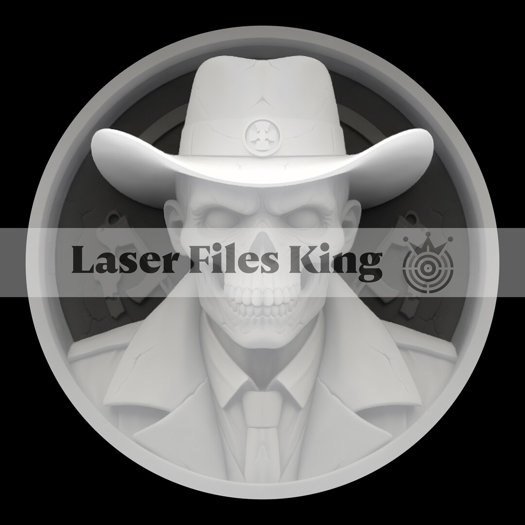 Fiber Laser Cut Depth Map 3D PNG File / Depth Engraving / Brass Coin ...