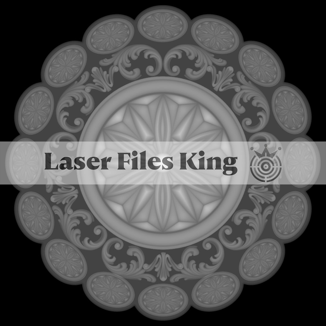 Fiber Laser Cut Depth Map PNG File / Depth Engraving / 3D Engraving / Brass Coin / High Quality ...