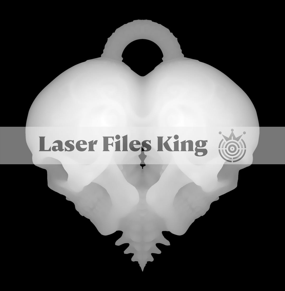 Fiber Laser Cut Depth Map 3D PNG File / Depth Engraving / Brass Coin ...