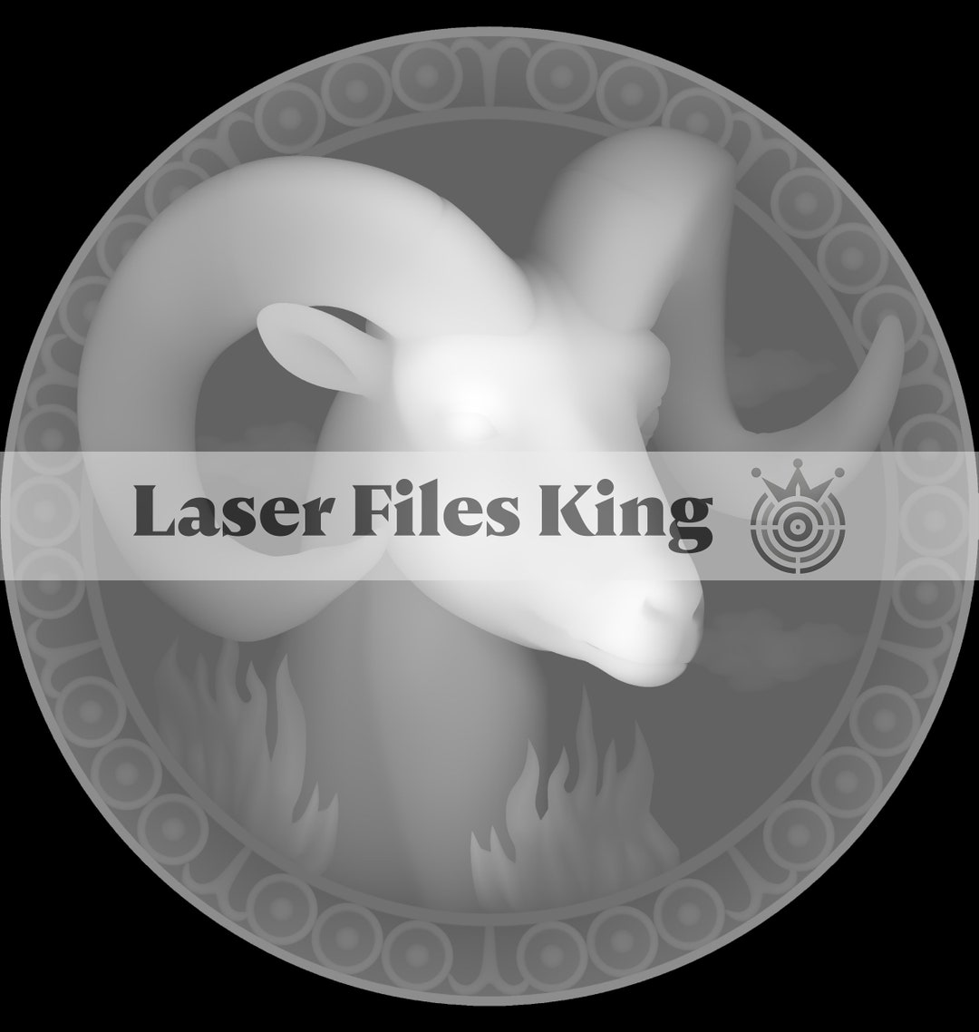 Fiber Laser Cut Depth Map 3D PNG File / Depth Engraving / Brass Coin / High Quality Images ...