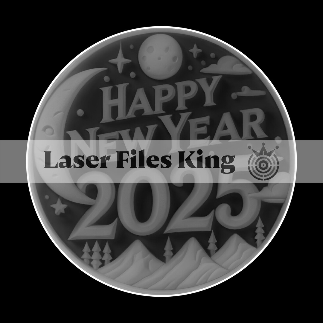 Fiber Laser Cut Depth Map 3D PNG File / Depth Engraving / Brass Coin ...