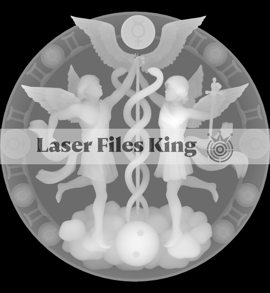 Fiber Laser Cut Depth Map 3D PNG File / Depth Engraving / Brass Coin ...