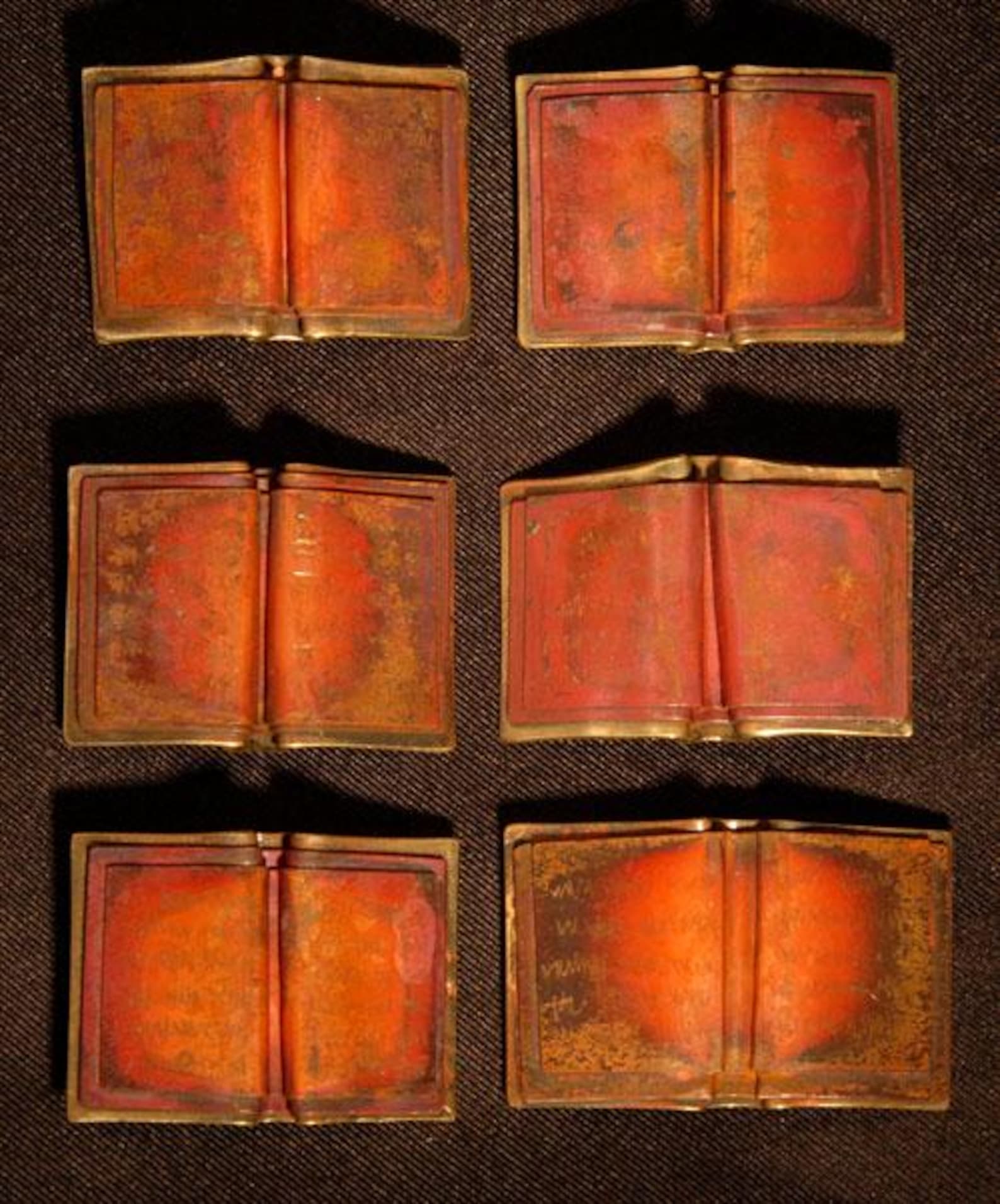 Book Pin - Foldformed Copper & Brass - Jewelry for Bibliophiles - Etsy
