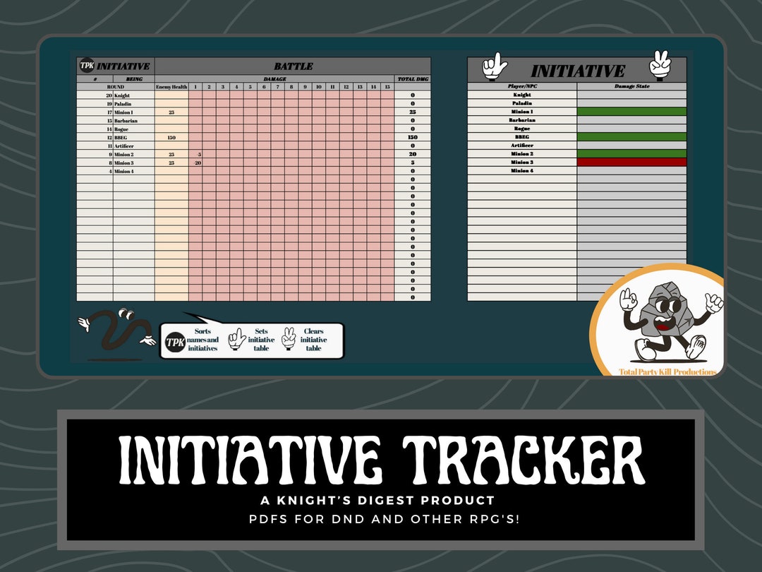 Initiative Tracker for Dungeons and Dragons | Google, Google Sheet ...