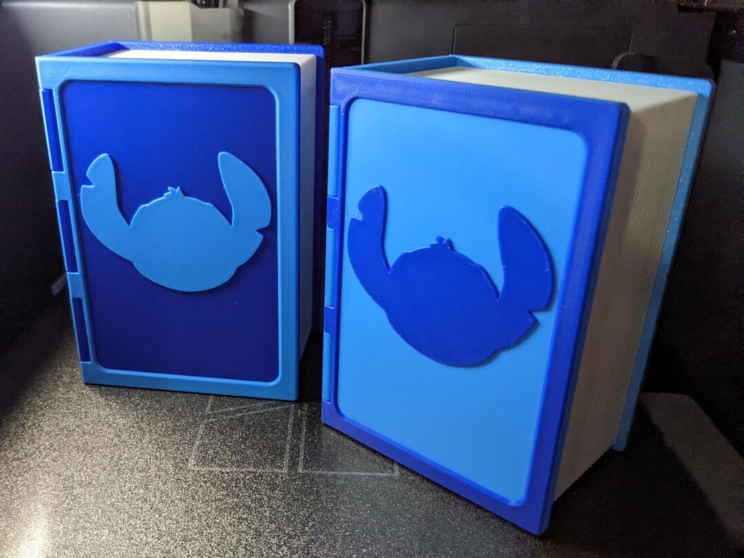 Blue Alien Deck Box | Stitch-inspired Book Deck Box for Lorcana - Etsy