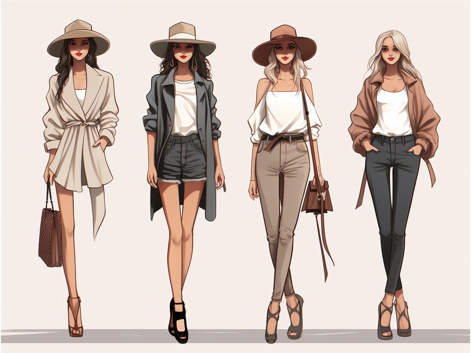 Fashion Icon: Long-legged Beauty Setting Trends - Etsy