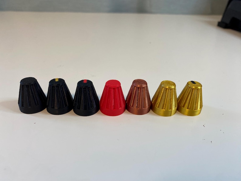 Custom 3d-printed Knobs (set of 5) for 6mm Pots – Fits Akai MPC, Roland ...