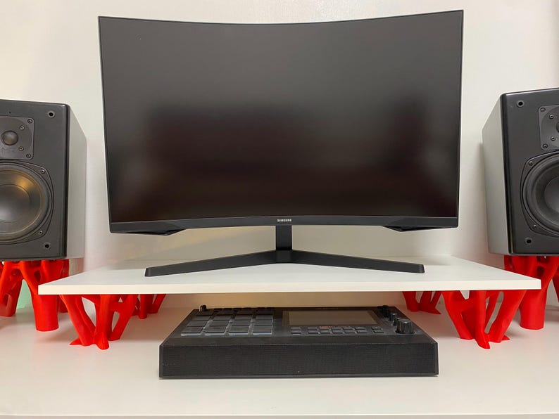 Set of 4 Modular 3d-printed Shelf Stands and Table Legs – Organic ...