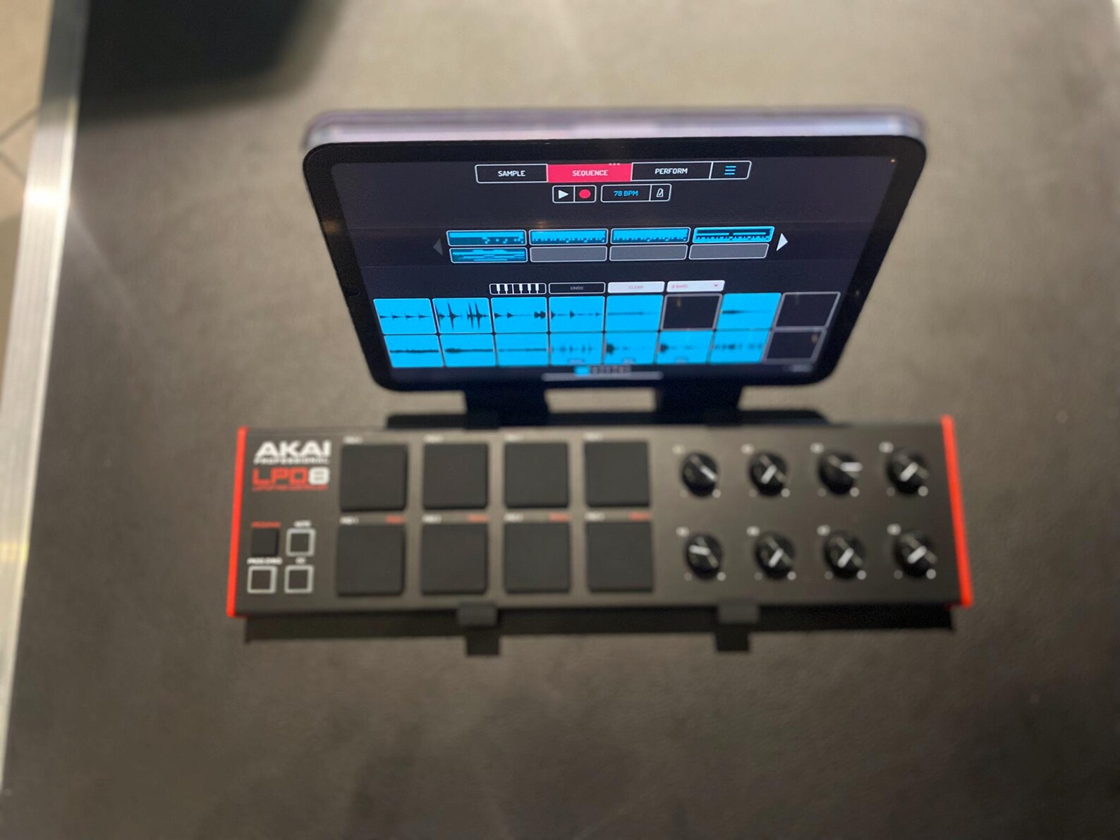 Clip Stand Holder for AKAI LPD8 Attach Your iPad Tablet / iPhone ...