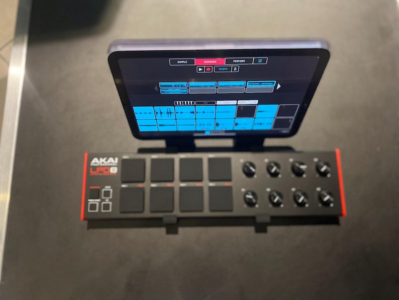Clip Stand Holder for AKAI LPD8 Attach Your iPad Tablet / iPhone ...