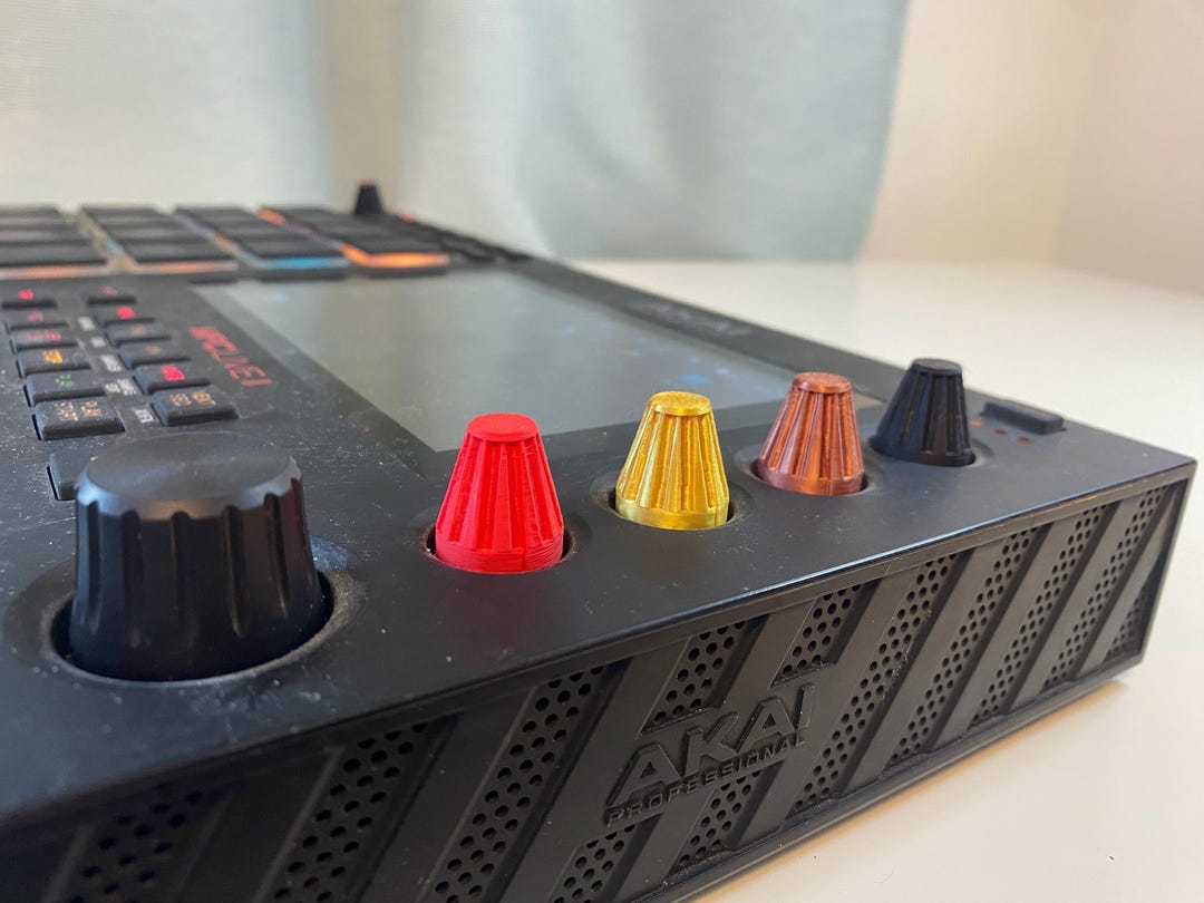 Custom 3d-printed Knobs (set of 5) for 6mm Pots – Fits Akai MPC, Roland ...