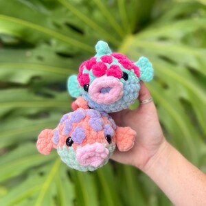 Puffin the Puffer Fish Pattern / NO SEW / Crochet Pattern / Crochet ...