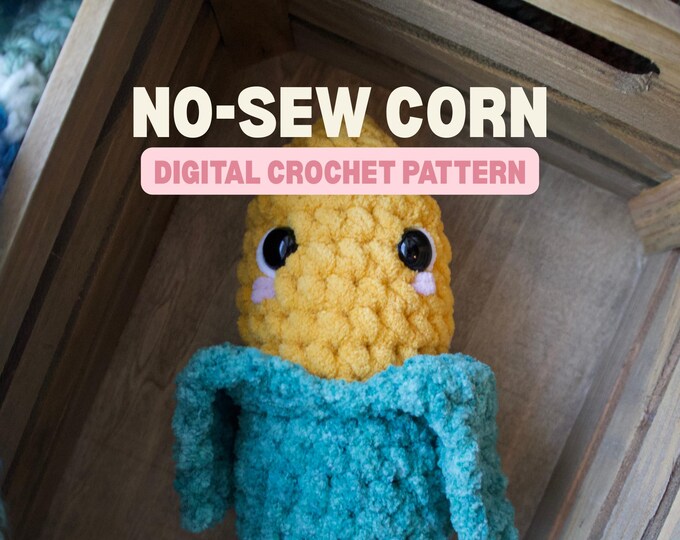 Ms Cornlette the Corn / Crochet Corn Pattern / No Sew Corn With Husk ...
