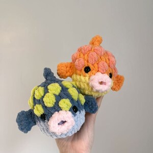 Puffin the Puffer Fish Pattern / NO SEW / Crochet Pattern / Crochet ...