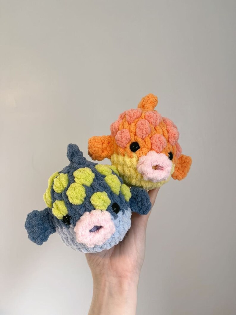 No Sew Puffer Fish Crochet Pattern (PDF Download) - Etsy