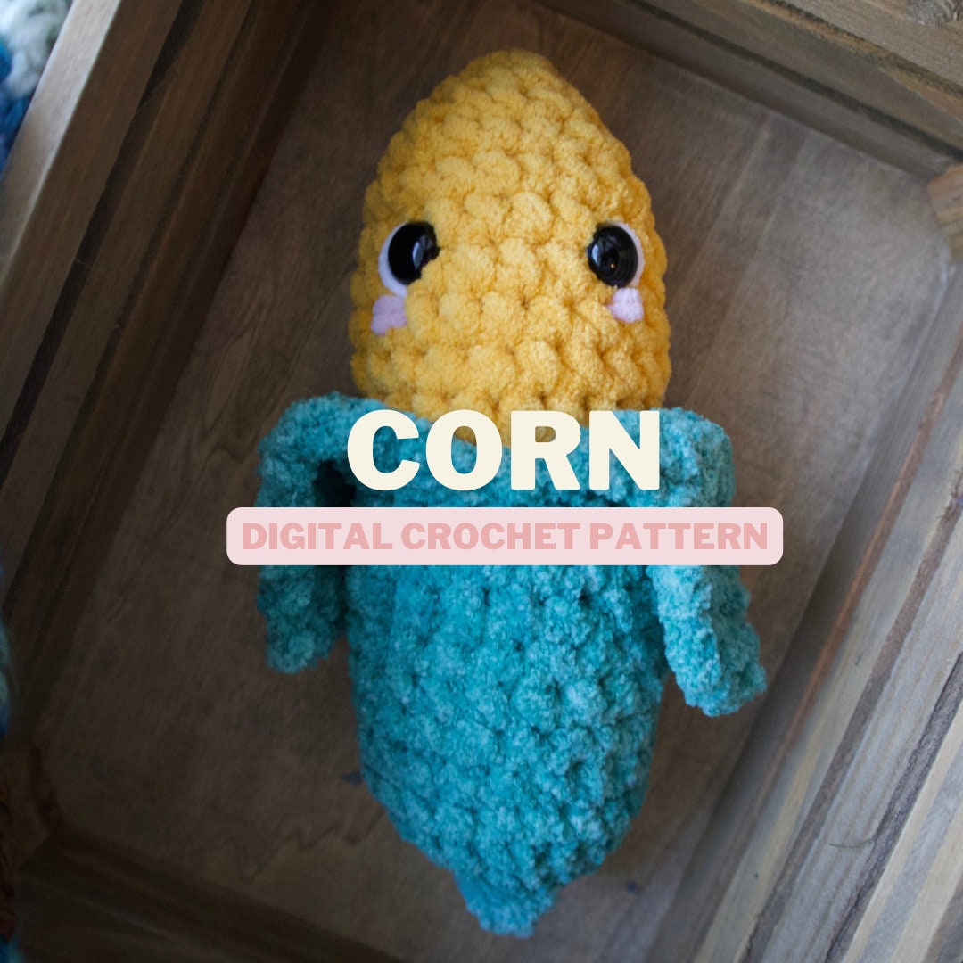 Ms Cornlette the Corn / Crochet Corn Pattern / No Sew Corn With Husk ...