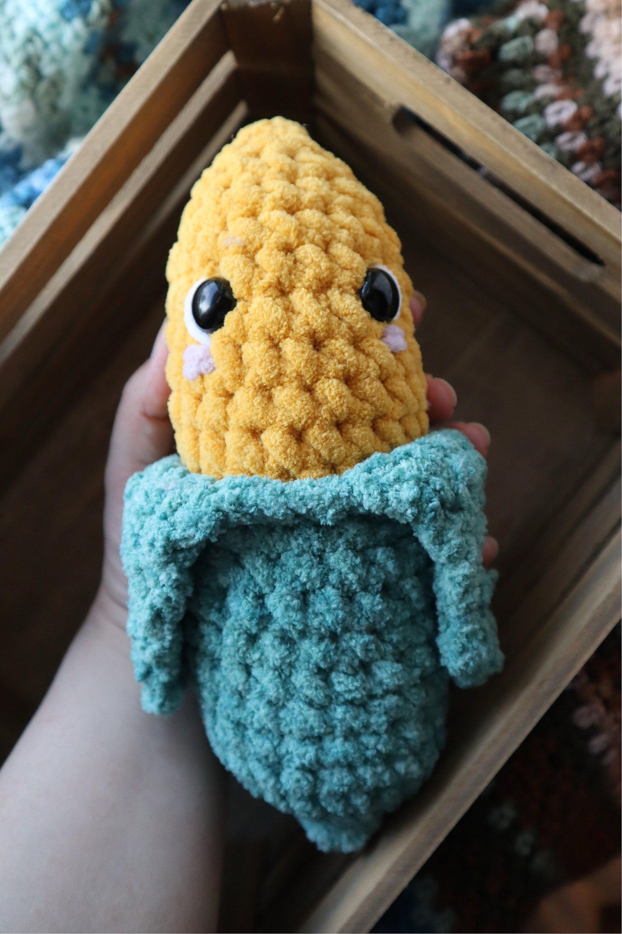 Ms Cornlette the Corn / Crochet Corn Pattern / No Sew Corn With Husk ...