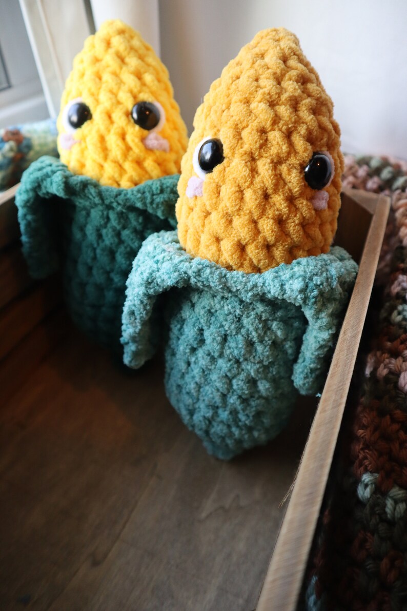 Ms Cornlette the Corn / Crochet Corn Pattern / No Sew Corn With Husk ...