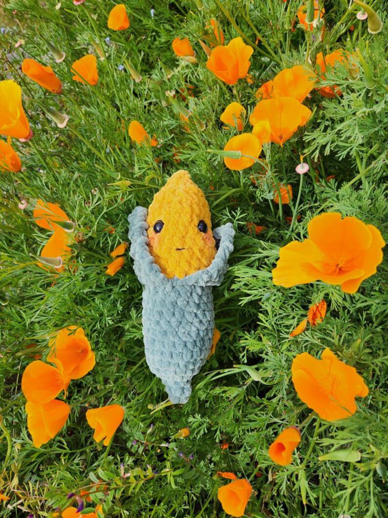 Ms Cornlette the Corn / Crochet Corn Pattern / No Sew Corn With Husk ...