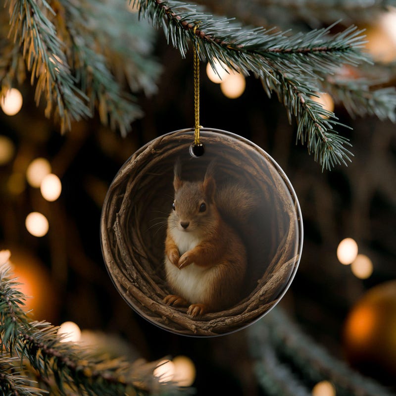Squirrel Ornaments for Christmas Tree - Etsy