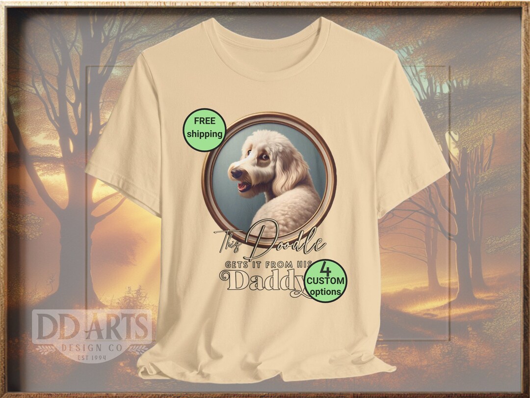 Doodle Mom Gift, Doodle Dad T-shirt, Personalized Golden Doodle, Dog ...
