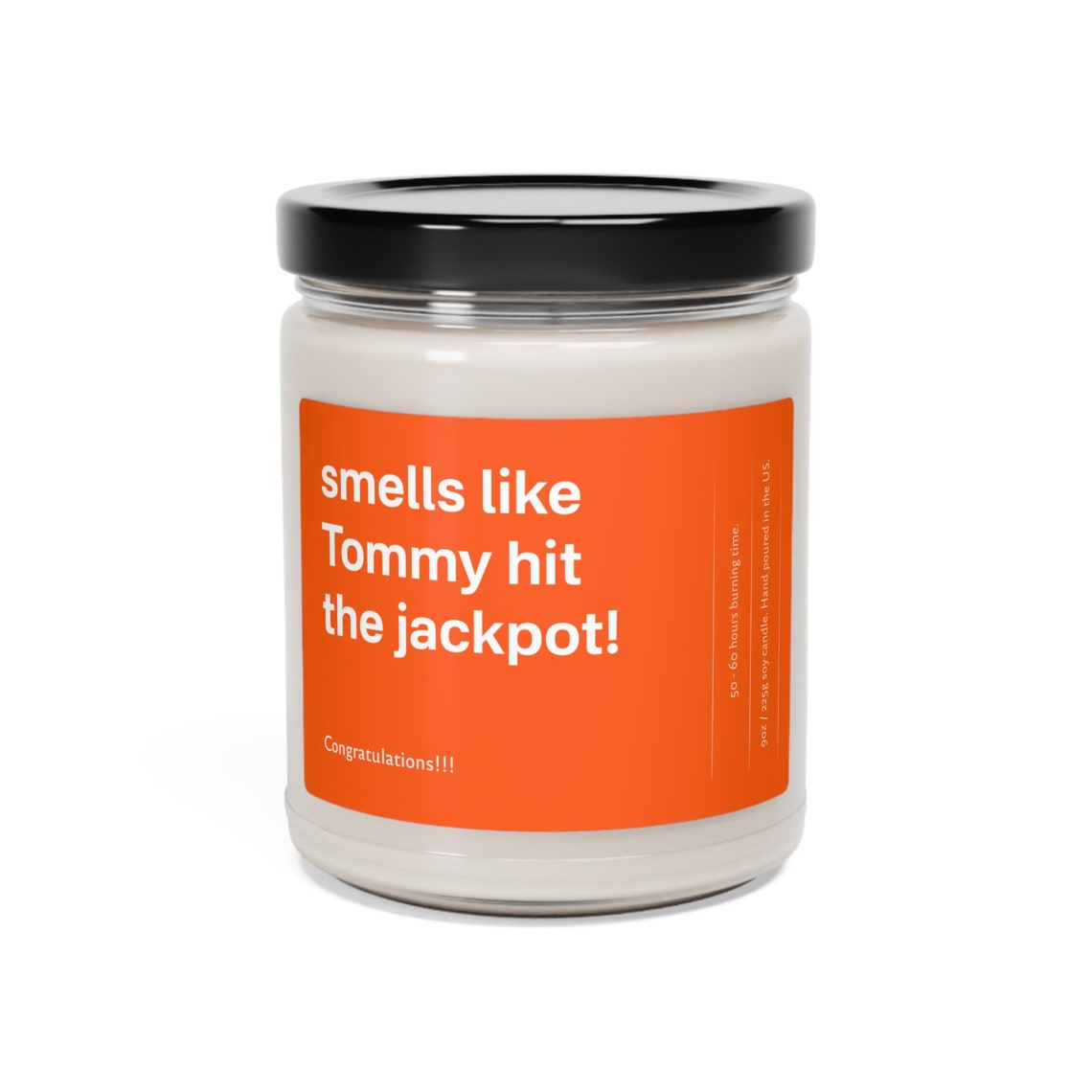 Hit the Jackpot Custom Engagement Gen Z Candle Gift, Funny Engagement ...