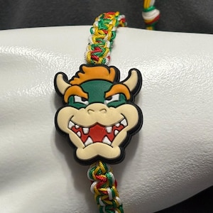 Macrame Mario Bros. Bowser Inspired Bracelet - Etsy