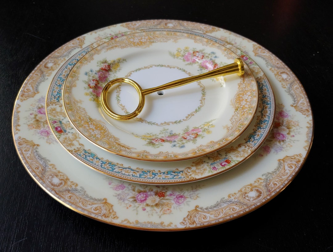 Tea Cake Cupcake Cake Stand BLAKE Tea Party Luncheon Vintage Plates - Etsy