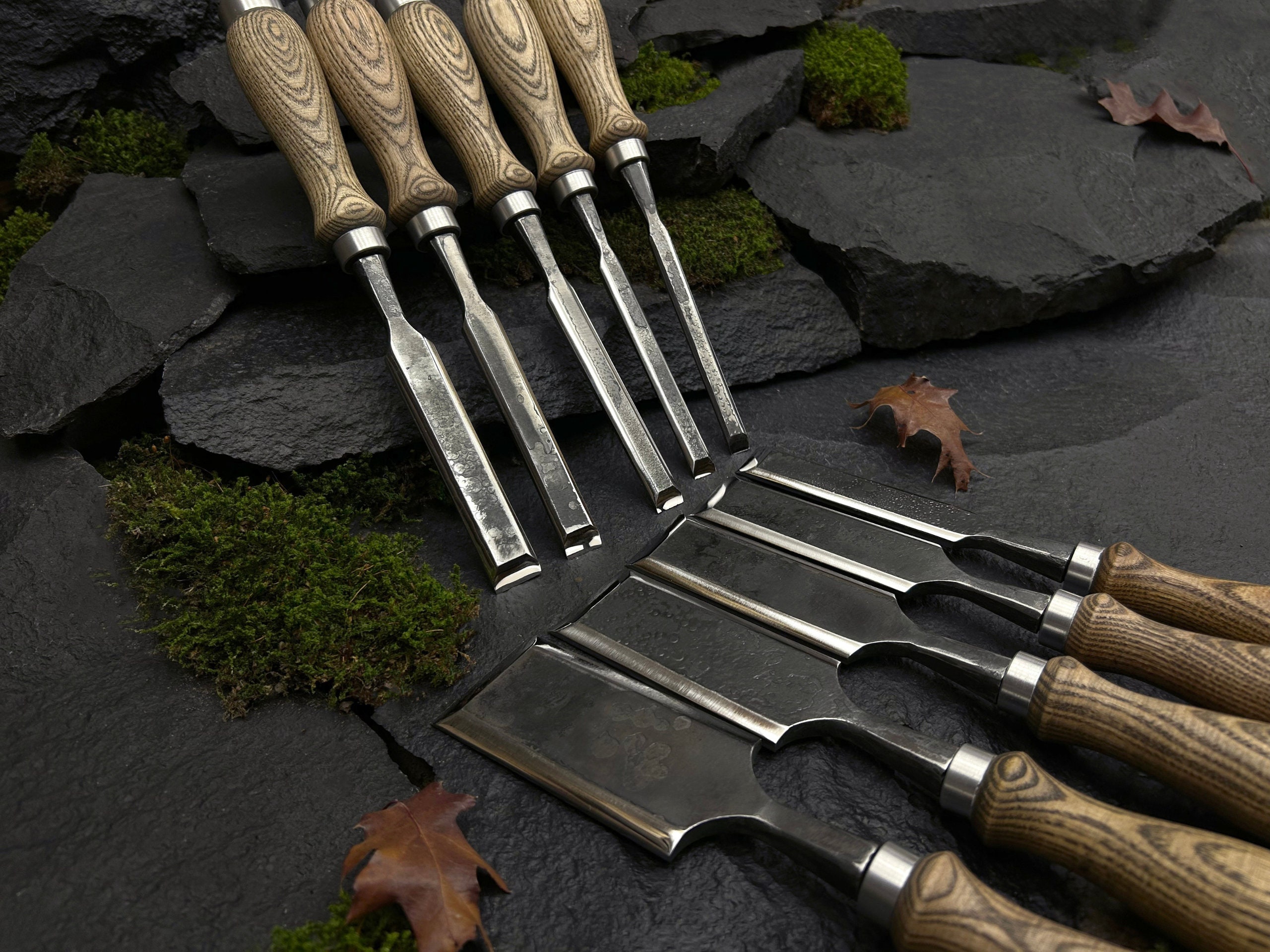 Premiumforge Wood Carving Chisels Kit 10 Pcs Woodworking Tools Timber ...