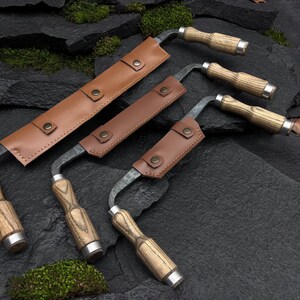 Premiumforge Forged Carpenters Drawknife Kit 3 Pcs Woodworking Tool ...