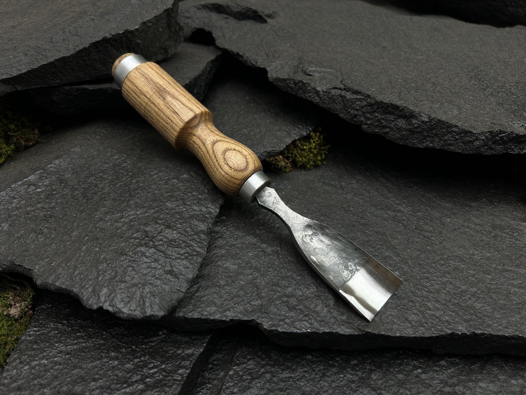Hand-forged Wood Carving Gouge. Carbon Steel Blade - 52100, Ergonomic ...