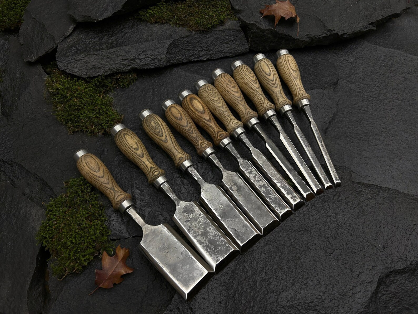 Premiumforge Wood Carving Chisels Kit 10 Pcs Woodworking Tools Timber ...