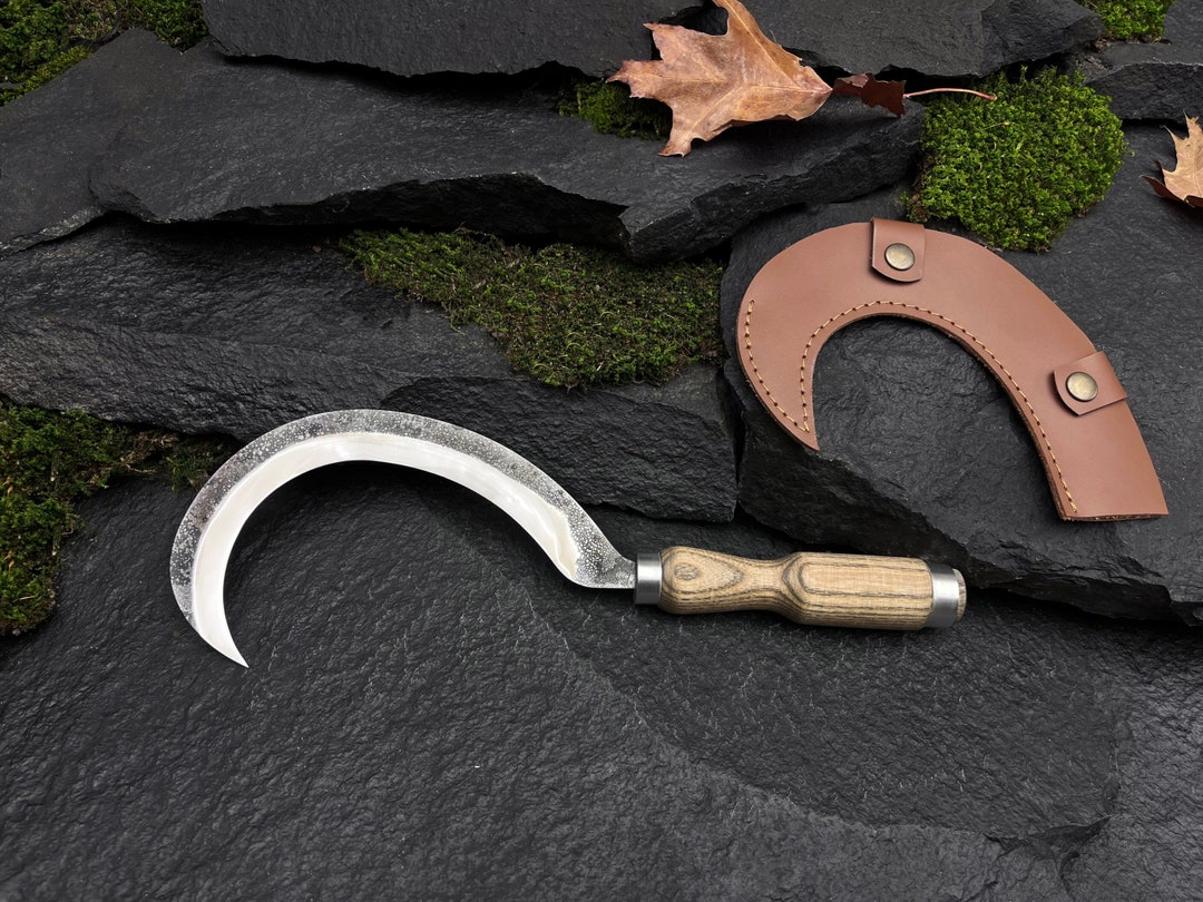 Hand Sickle, Grass Hook, Forged Gardening Sickle, Ritual Ceremonial ...